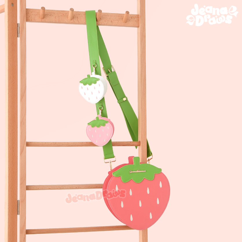 Strawberry Dangle Bag Set – JeanaDraws