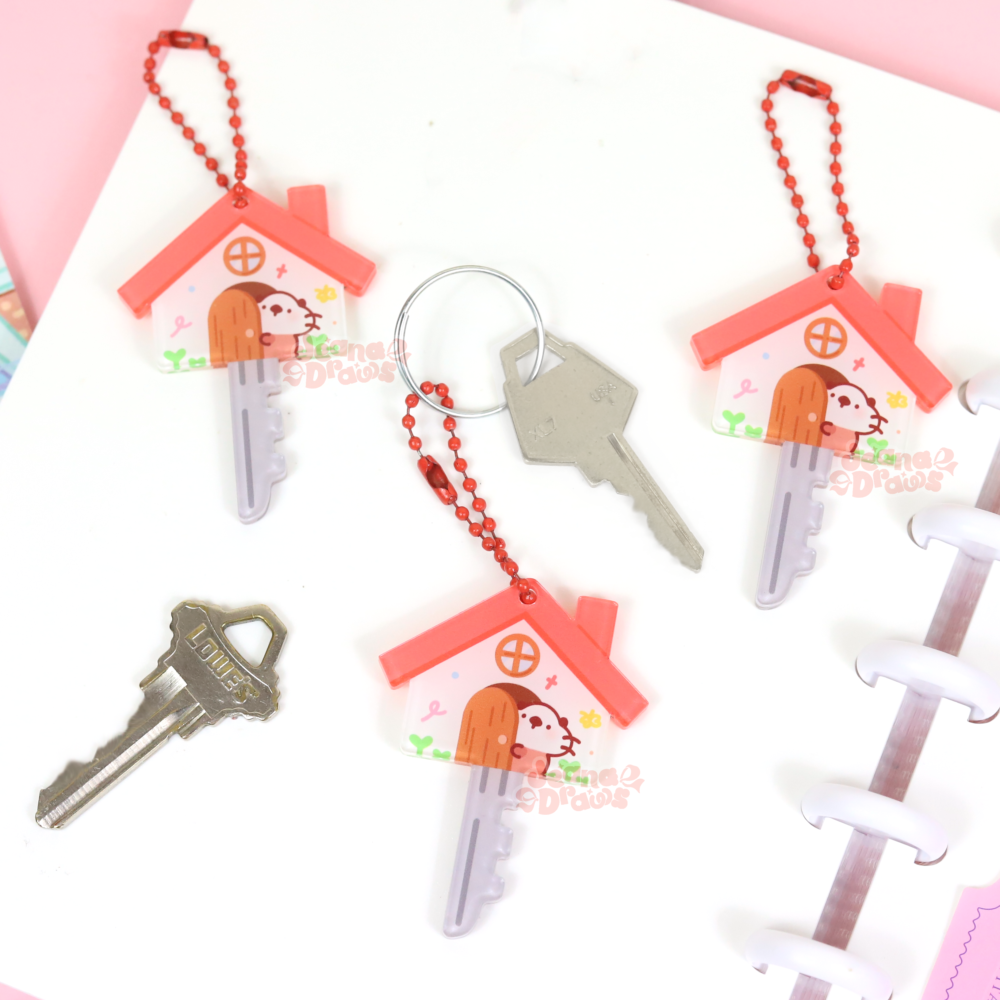Lakko Otter House Key Keychain – JeanaDraws